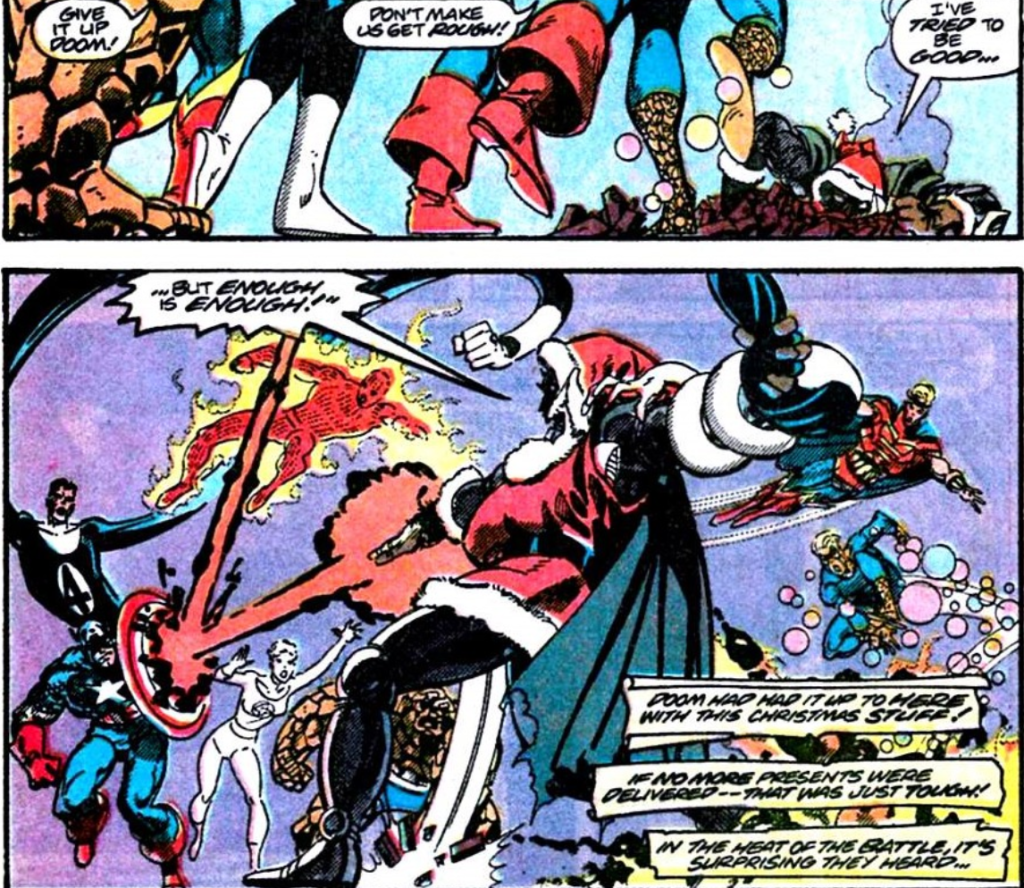 That Time Doctor Doom Helped Santa – PUZZLED PAGAN PRESENTS