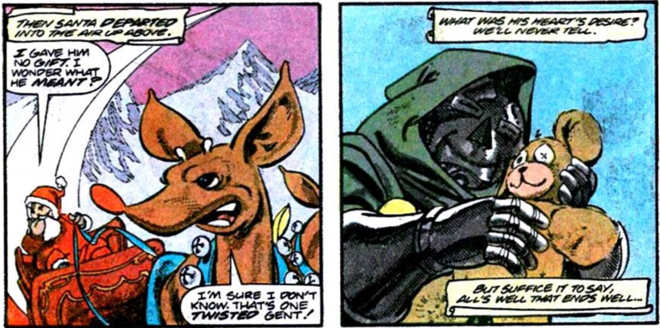 That Time Doctor Doom Helped Santa – PUZZLED PAGAN PRESENTS